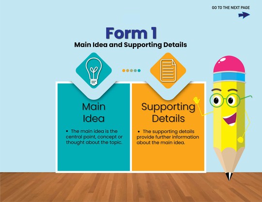 Form 1: Main Idea and Supporting Details by Unknown | BookFusion
