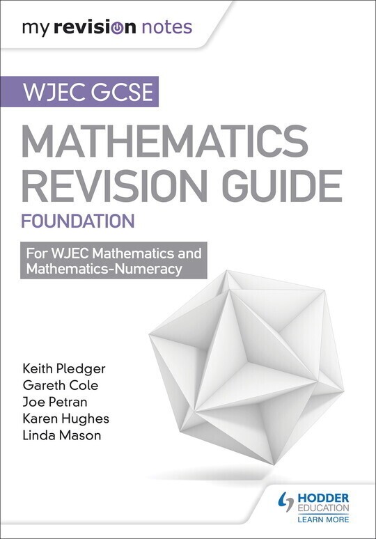 WJEC GCSE Maths Foundation: Mastering Mathematics Revision Guide by ...